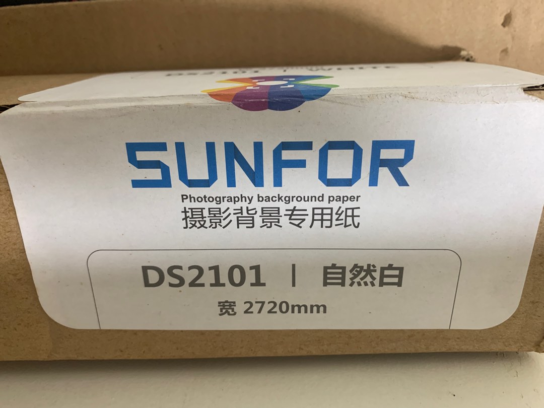[NEW] Original Sunfor 1.3x10m Portable White Seamless Photography Paper ...