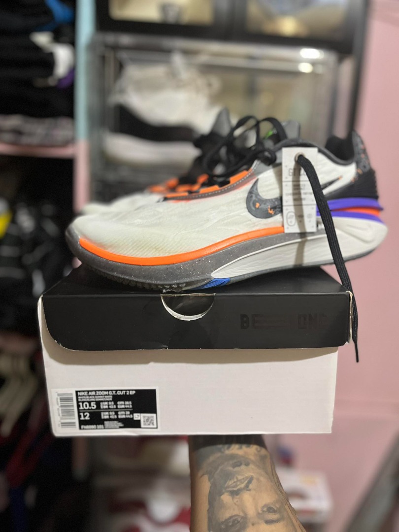 NIKE GT CUT 2 SAIL PURPLE ORANGE, Men's Fashion, Footwear, Sneakers on ...