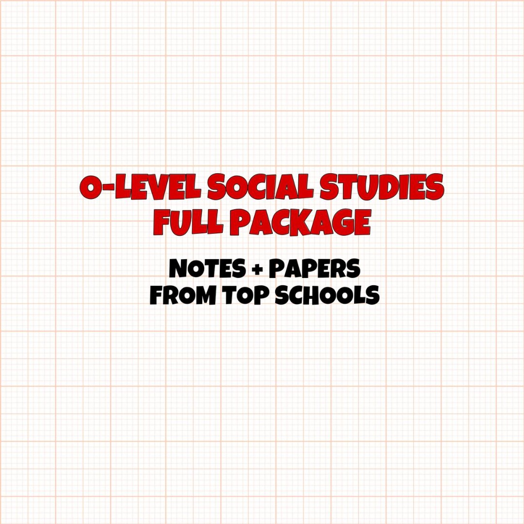 O Level Social Studies Notes & Top Schools Questions and Answers ...
