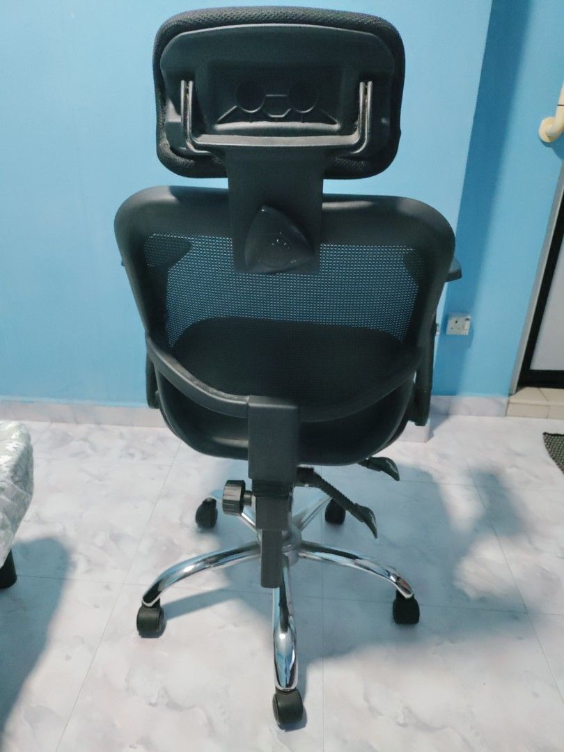 Office chair, lean back, gas pistol with handle, Furniture & Home ...