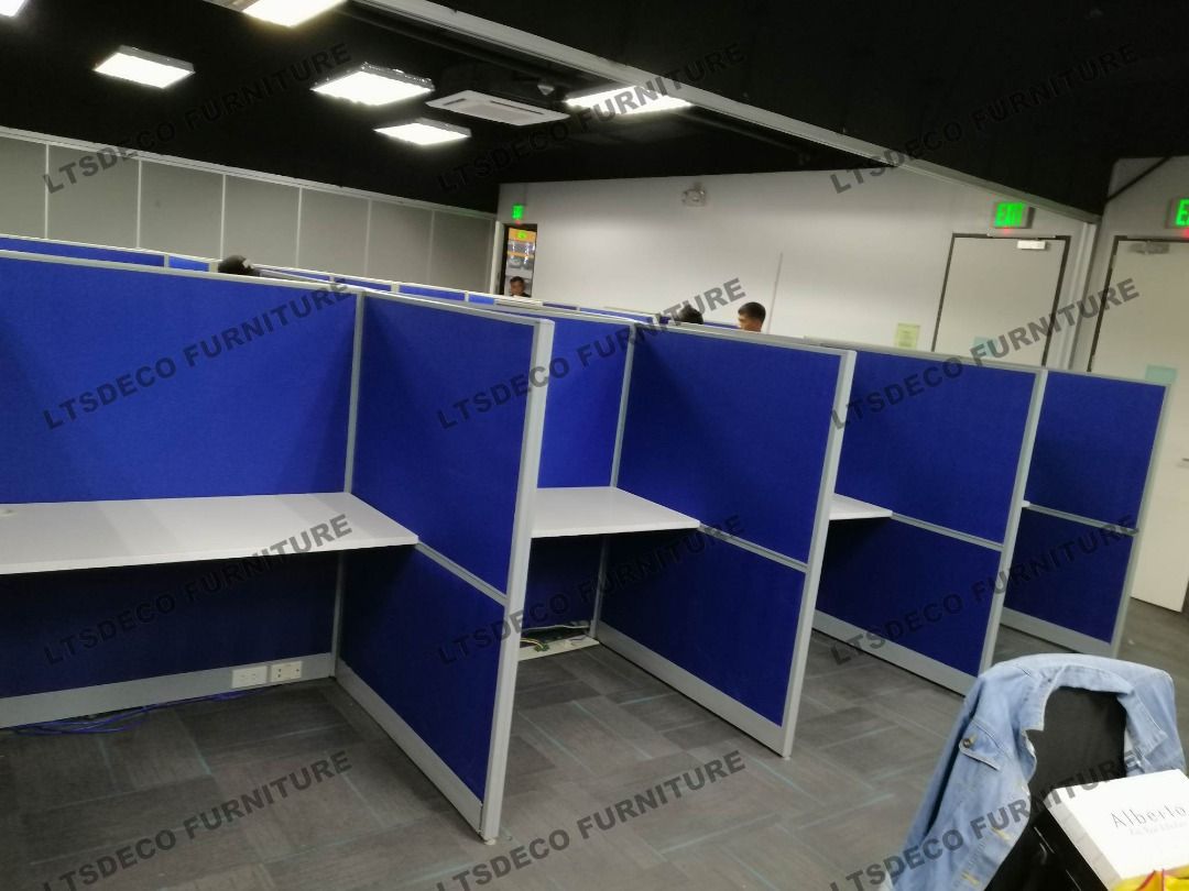 OFFICE PARTITION MODULAR TABLE, Furniture & Home Living, Office ...