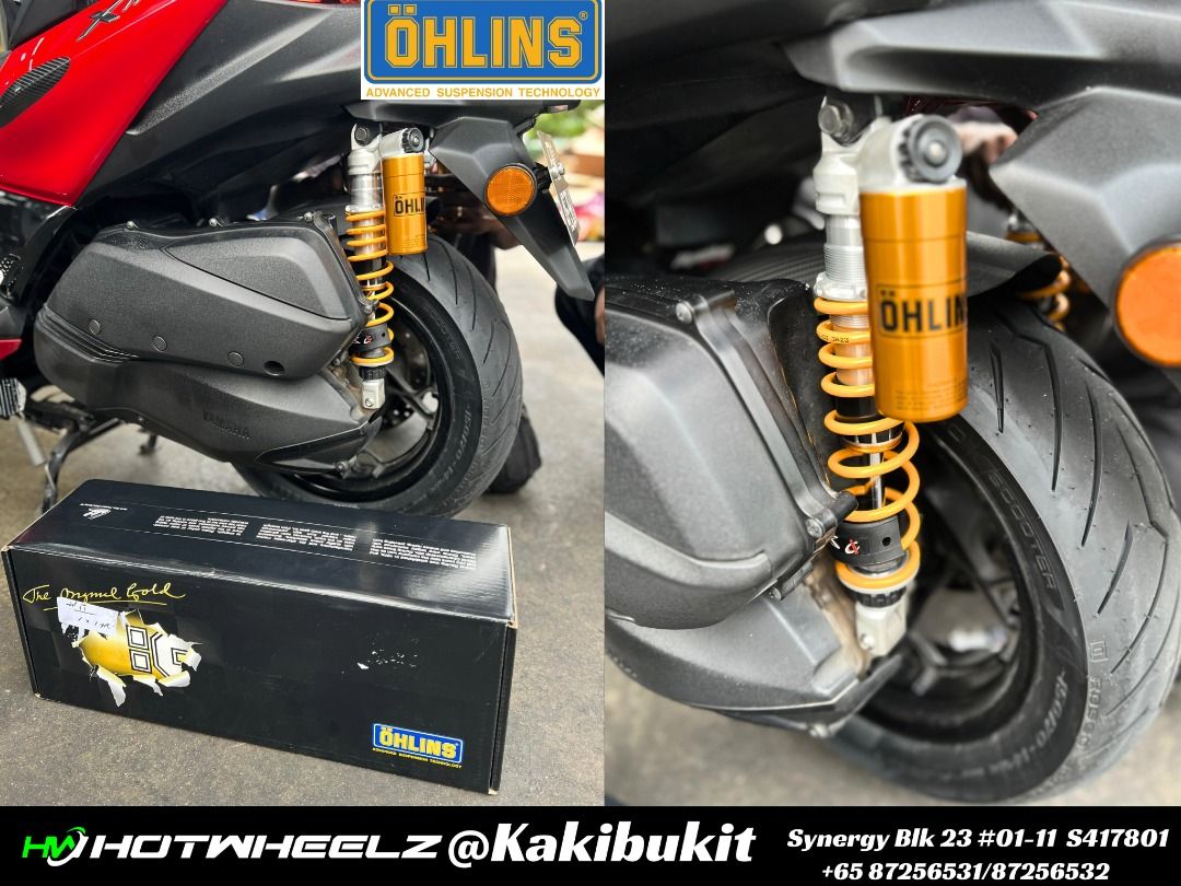 OHLINS REAR SUSPENSION - YAMAHA XMAX 300., Motorcycles, Motorcycle ...