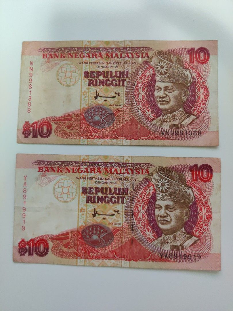 Old Malaysia bank note 10 ringgit, Hobbies & Toys, Collectibles ...