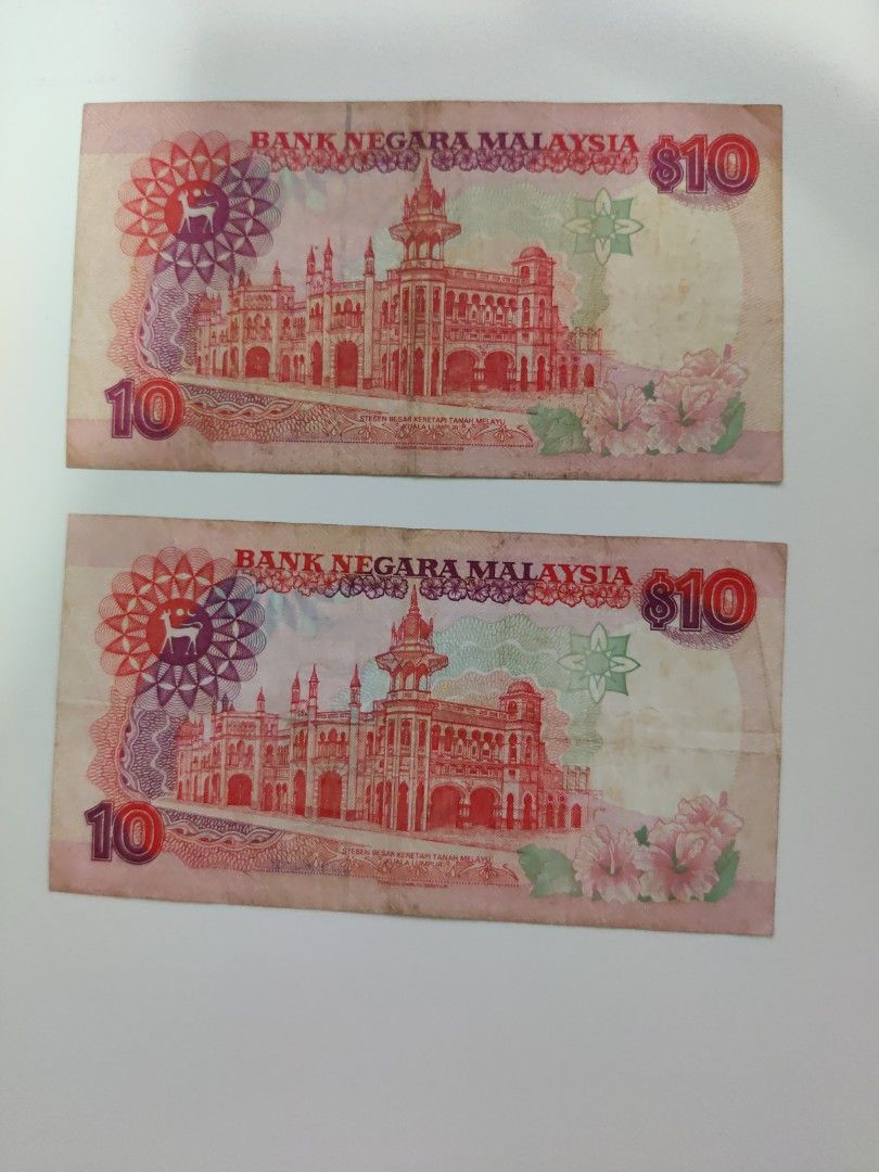 Old Malaysia bank note 10 ringgit, Hobbies & Toys, Collectibles ...