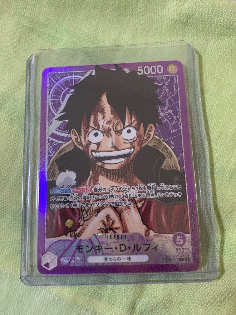 Op05 luffy leader aa one piece card game tcg, Hobbies & Toys, Toys ...