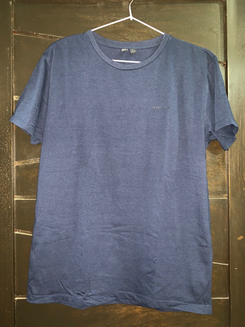 PENSHOPPE Dark Blue Plain Tee, Men's Fashion, Tops & Sets, Tshirts ...
