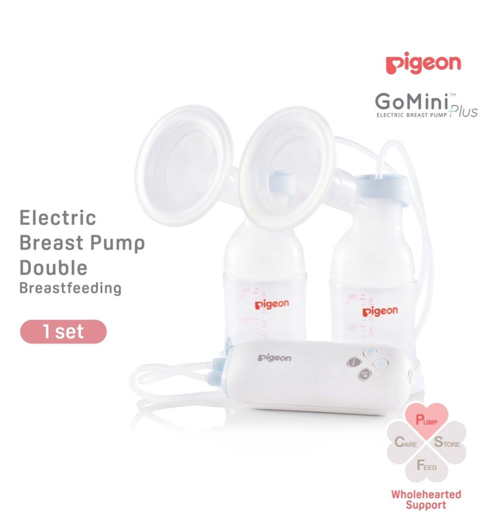 Pigeon GoMini Plus Double Electric Breast Pump, Babies & Kids, Nursing ...