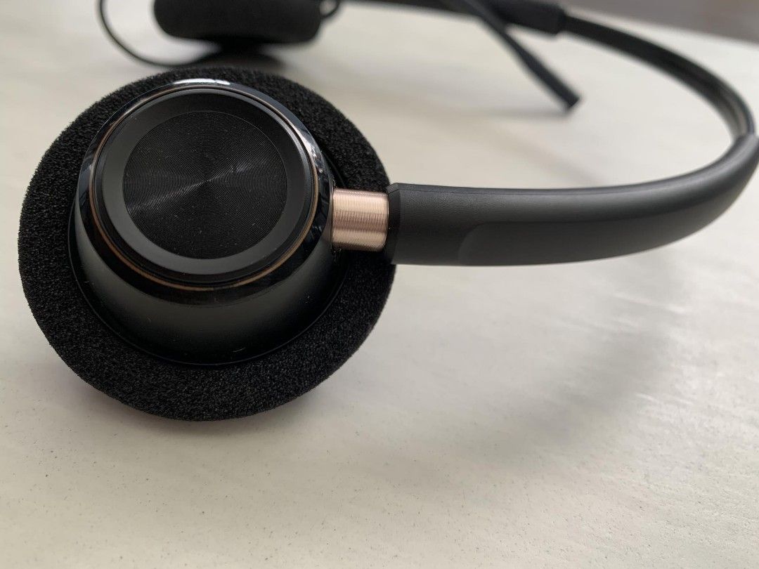 PLANTRONICS ENCOREPRO HW520 + POLY DA85 ADAPTER USB TYPE WITH TYPE C ...