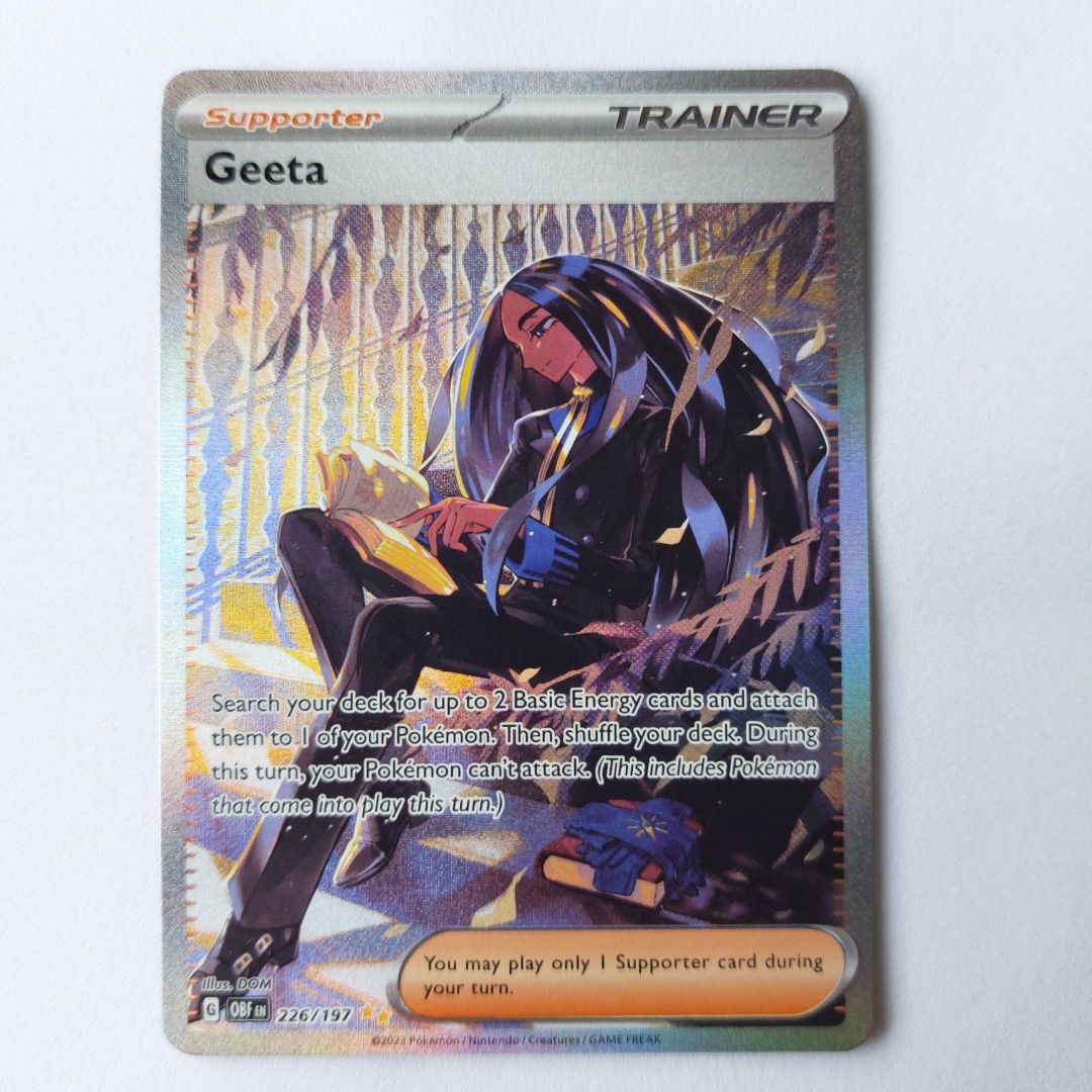 Pokemon Card Geeta - 226/197 - SV03: Obsidian Flames (SV03), Hobbies ...