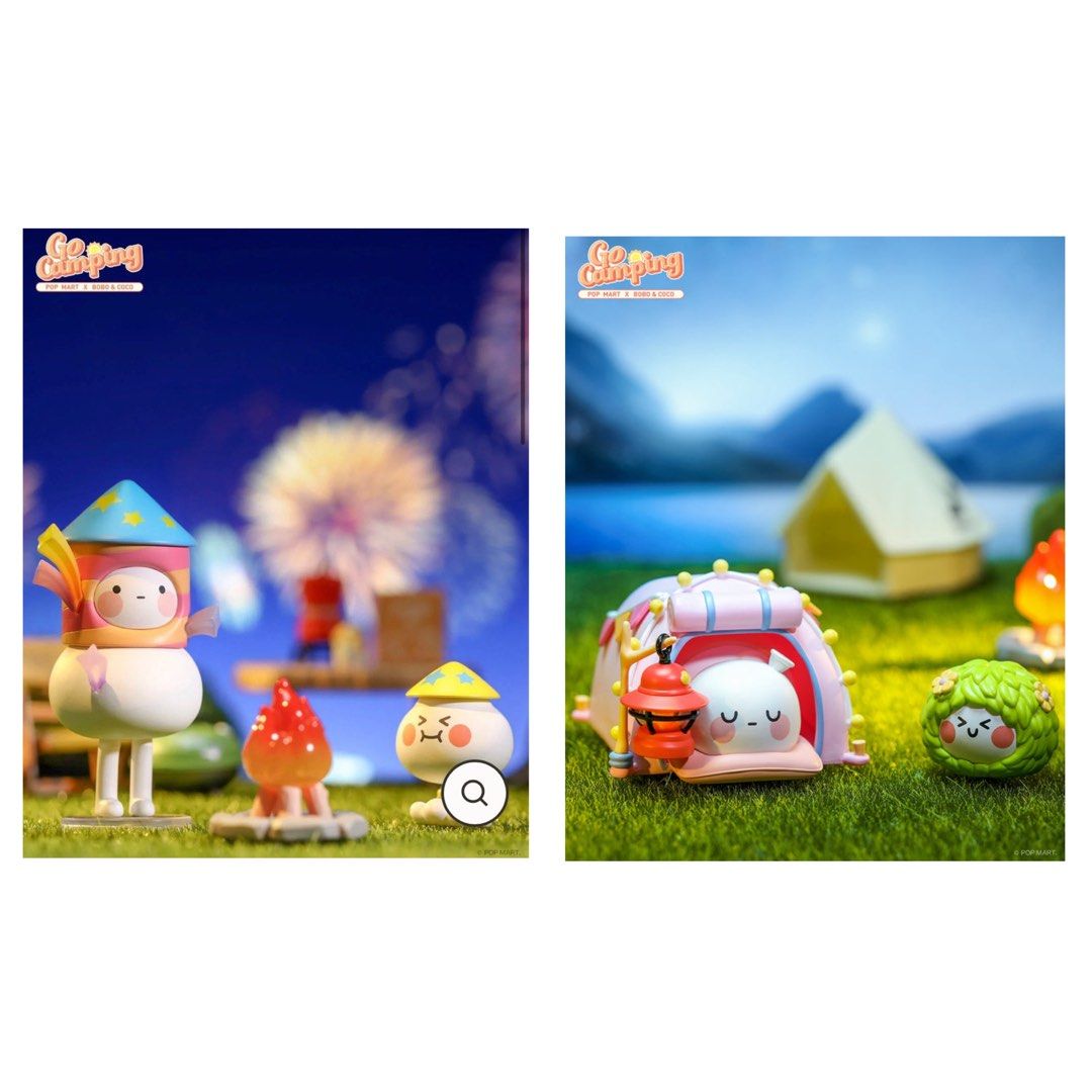 Pop Mart BOBO & COCO tent/firework, Hobbies & Toys, Toys & Games on ...