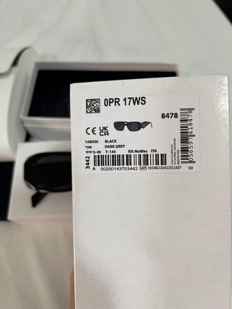 Prada PR17WS Sunglasses, Men's Fashion, Watches & Accessories ...