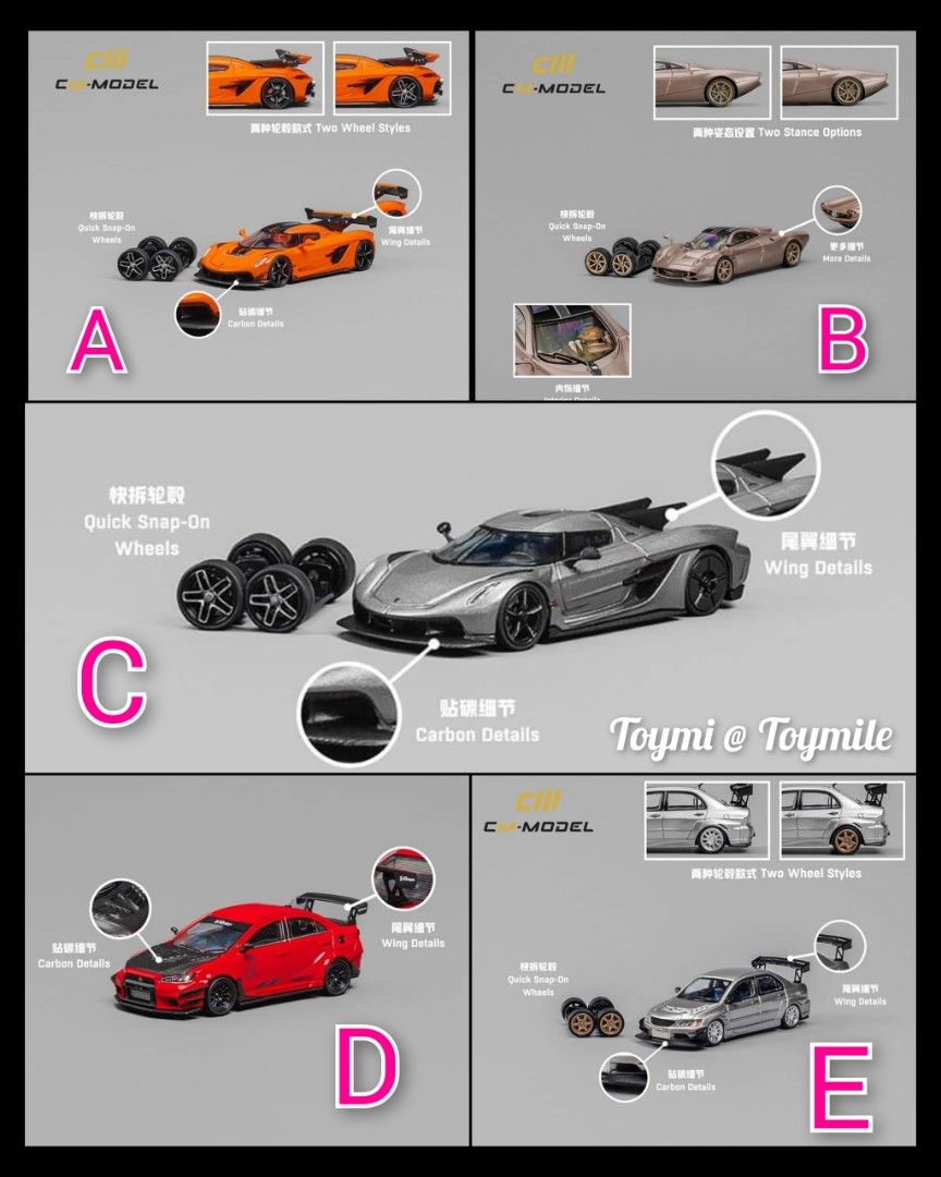 Preorders 1/64 CM Model Jesko Attack Absolute Mitsubishi Lancer ...