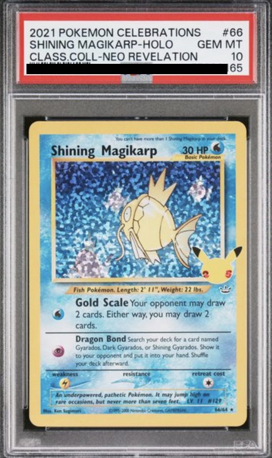 PSA 10 2021 Pokemon Celebrations Classic Collection 66 Shining Magikarp ...