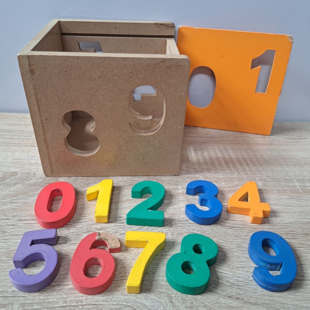 Unicef Sorting Box Number Puzzle | Puzzle Angka Balok Kayu | Wooden ...
