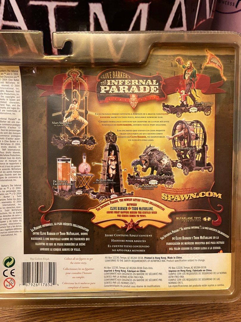 RARE!!!! McFarlane Toys Clive Barkers Infernal Parade Golem Elijah The ...