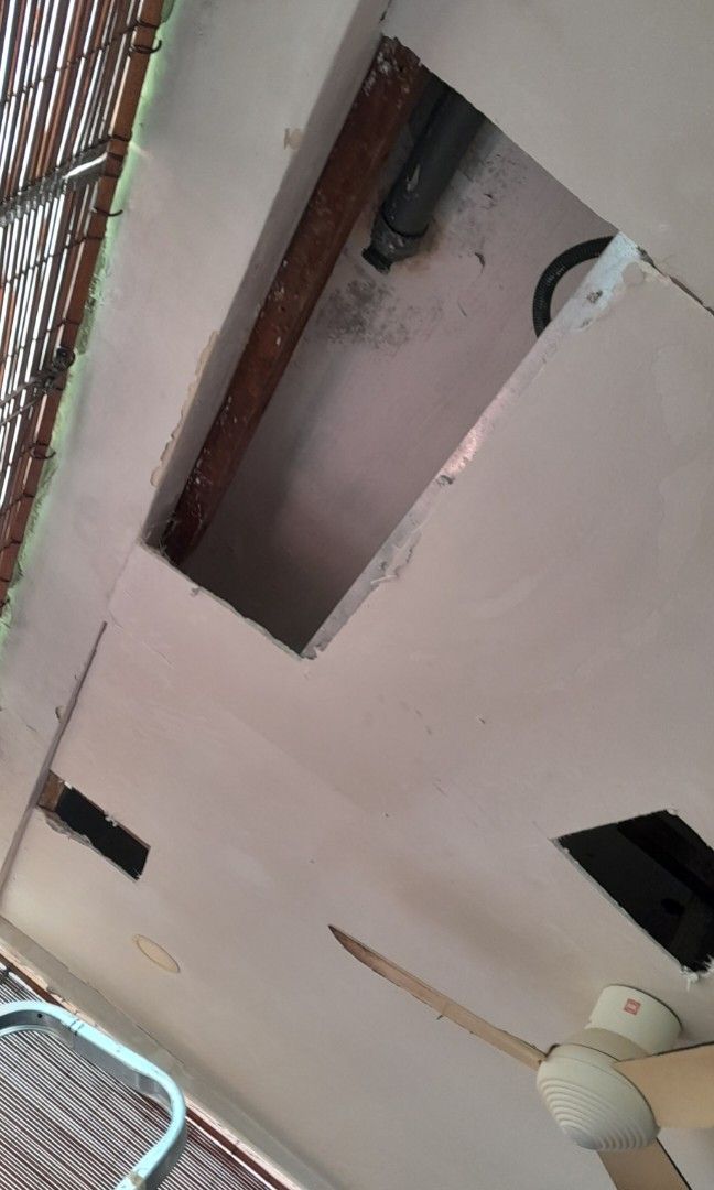Repair False Ceiling and Partition wall. .tolite ceiling. Box up .air ...