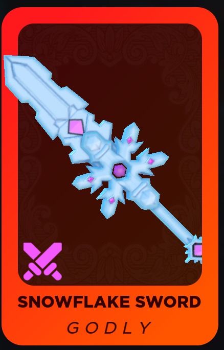 roblox death ball/死亡球 dw snowflake sword, 興趣及遊戲, 玩具 & 遊戲類 - Carousell