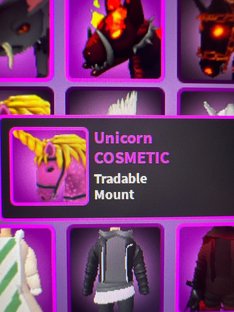 Roblox World Zero “Unicorn” Mount, Video Gaming, Video Games, Others on Carousell