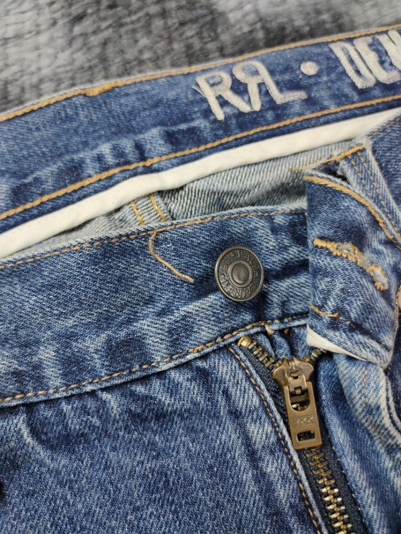 RrL Destroyed Denim Short, Men's Fashion, Bottoms, Shorts on Carousell