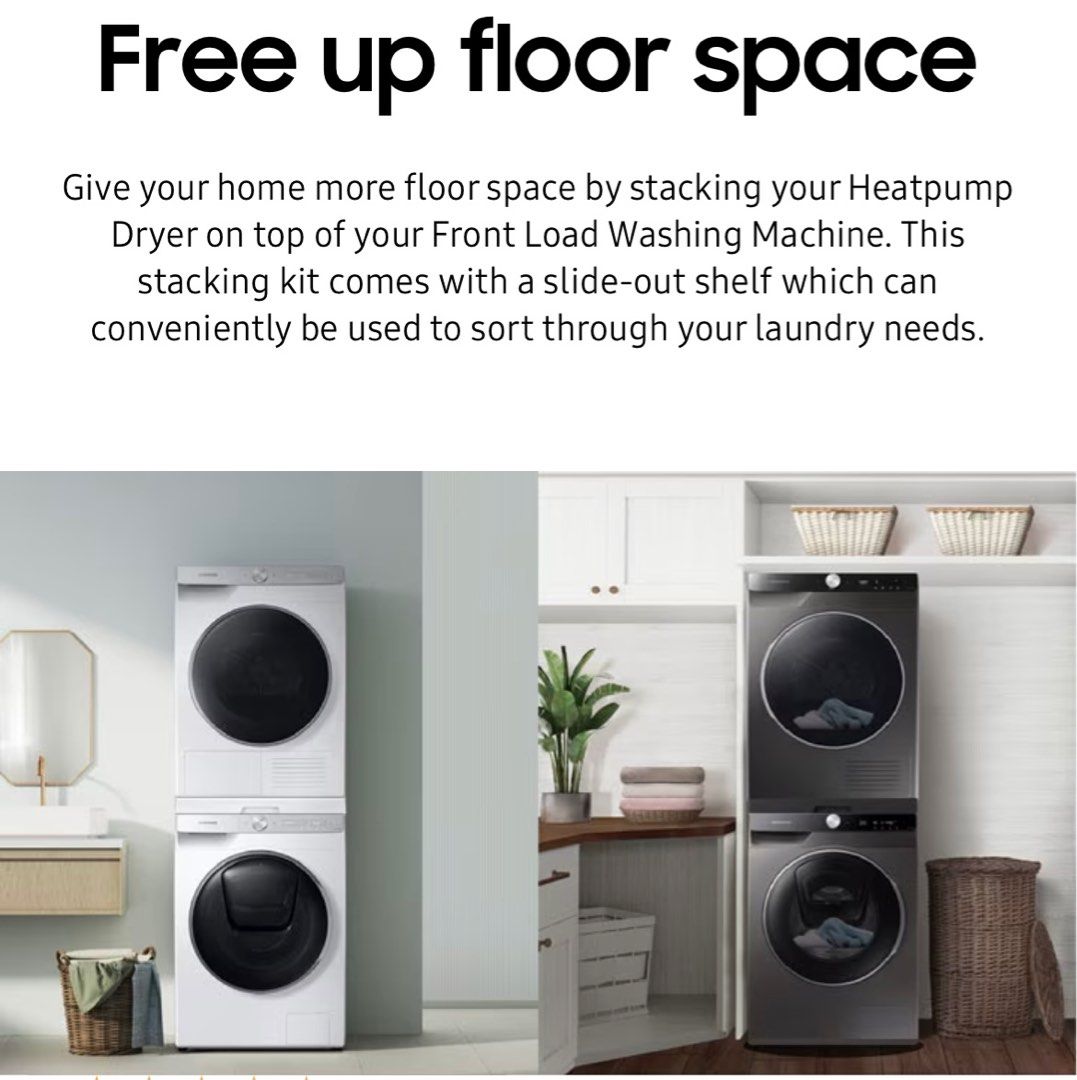 Samsung Dryer Stacking Kit, TV & Home Appliances, Washing Machines and ...