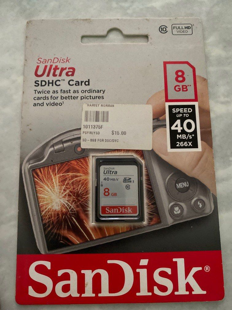 SanDisk Ultra SDHC 8GB SD card, Mobile Phones & Gadgets, Mobile ...