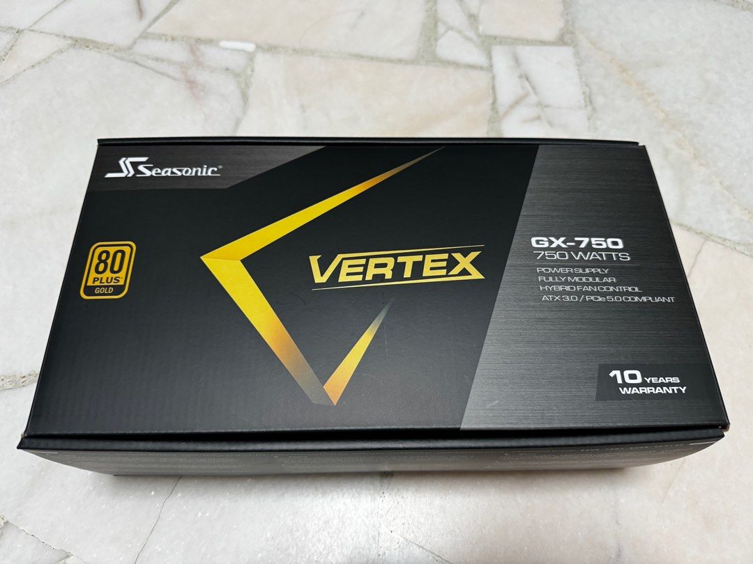Seasonic vertex GX 750W Gold Gen 5.0 PSU, Computers & Tech, Parts ...