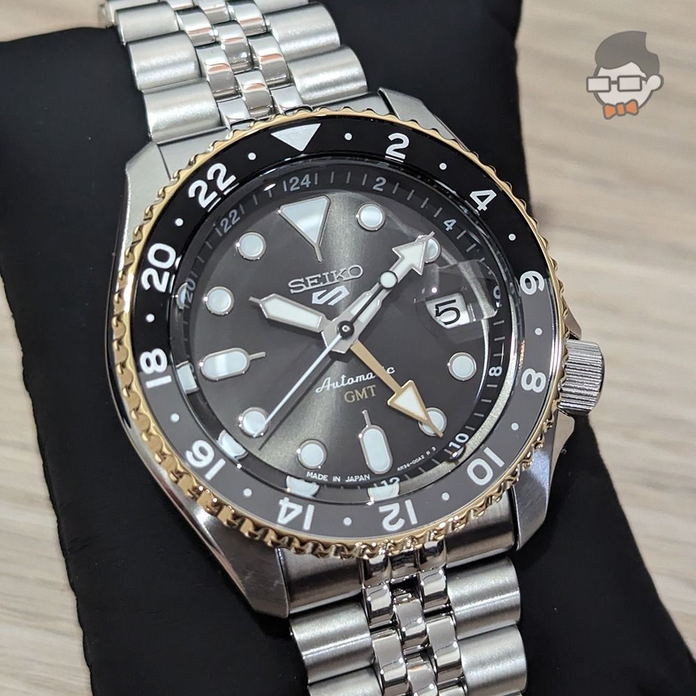 Seiko 5 Sports GMT U.S. Special Creation Dark Gray Gold SSK021, Luxury ...
