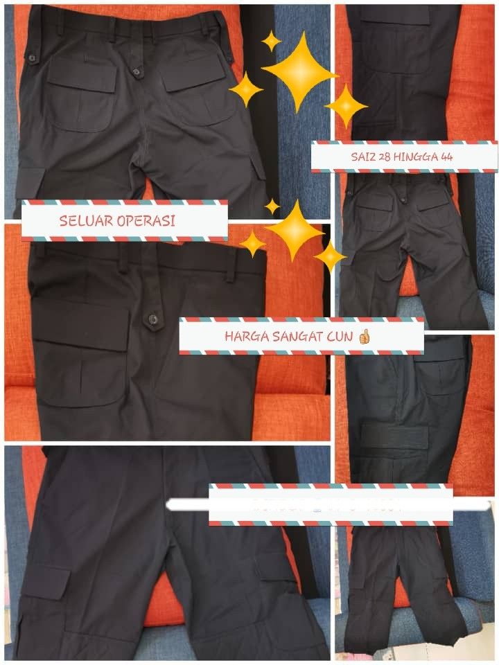 Seluar Operasi Polis / Security, Men's Fashion, Coats, Jackets and ...