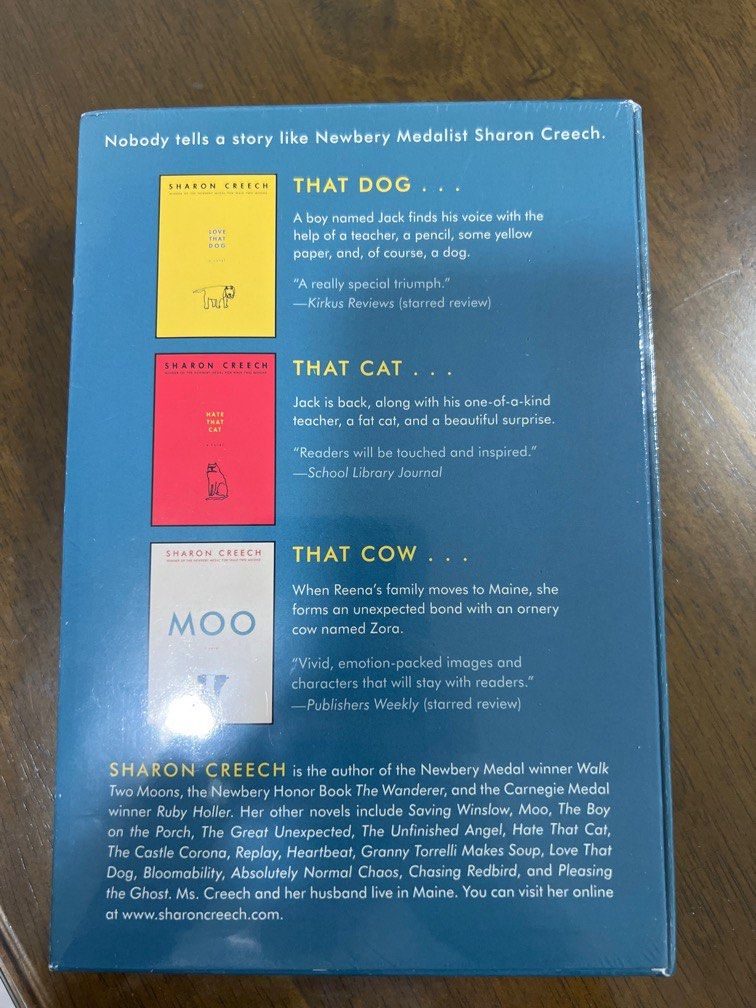 Set of 3 books from Sharon Creech, Hobbies & Toys, Books & Magazines ...