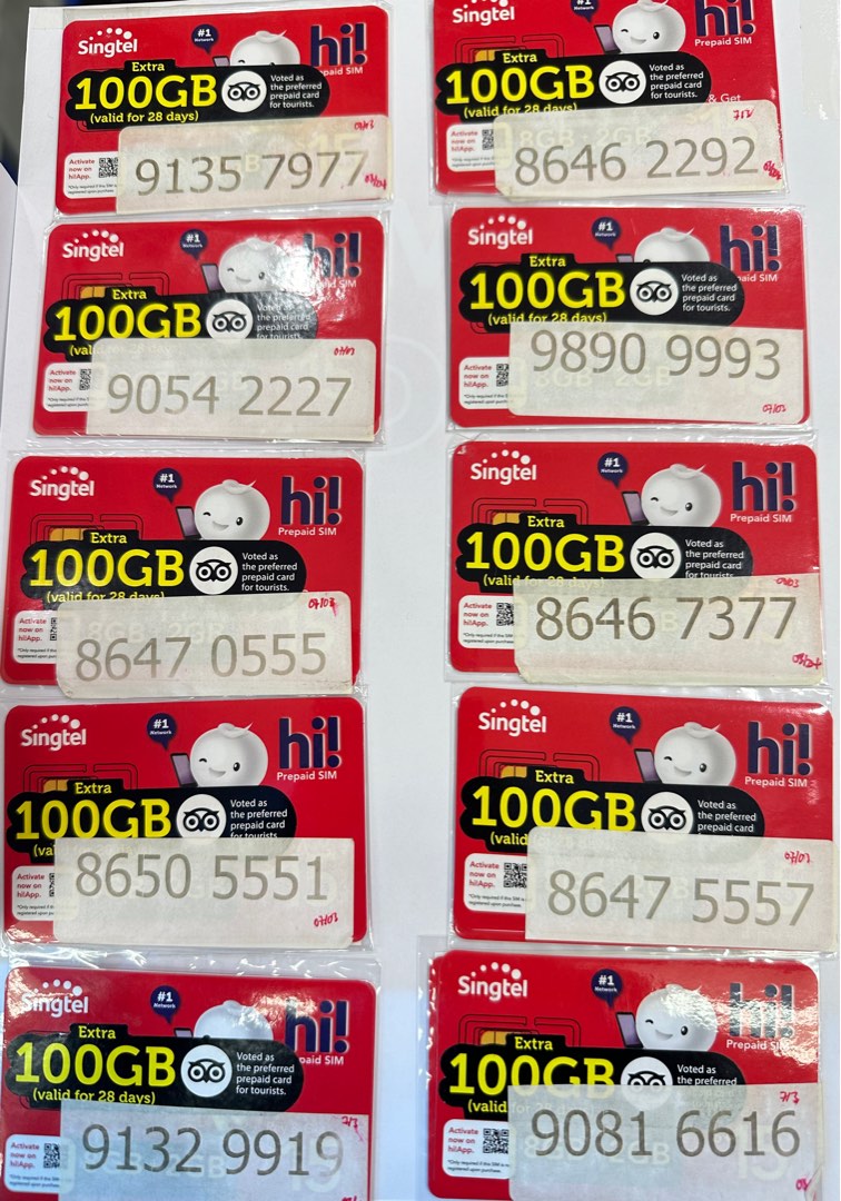 Sim cards, Mobile Phones & Gadgets, Mobile & Gadget Accessories, Sim ...