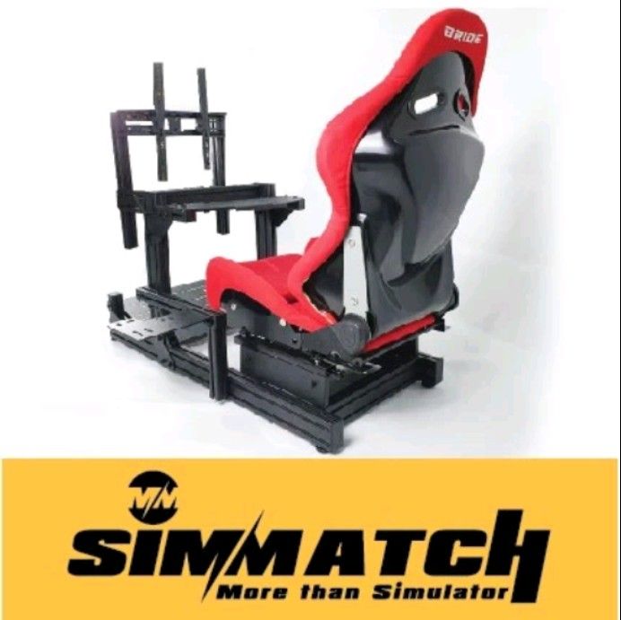 SIMMATCH RACING SIMULATOR RIG STAND GT1, Furniture & Home Living ...
