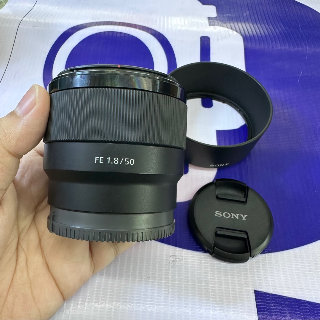 Sony 50mm FE f1.8 Prime Lens for E-Mount Mirrorless Camera, Photography ...