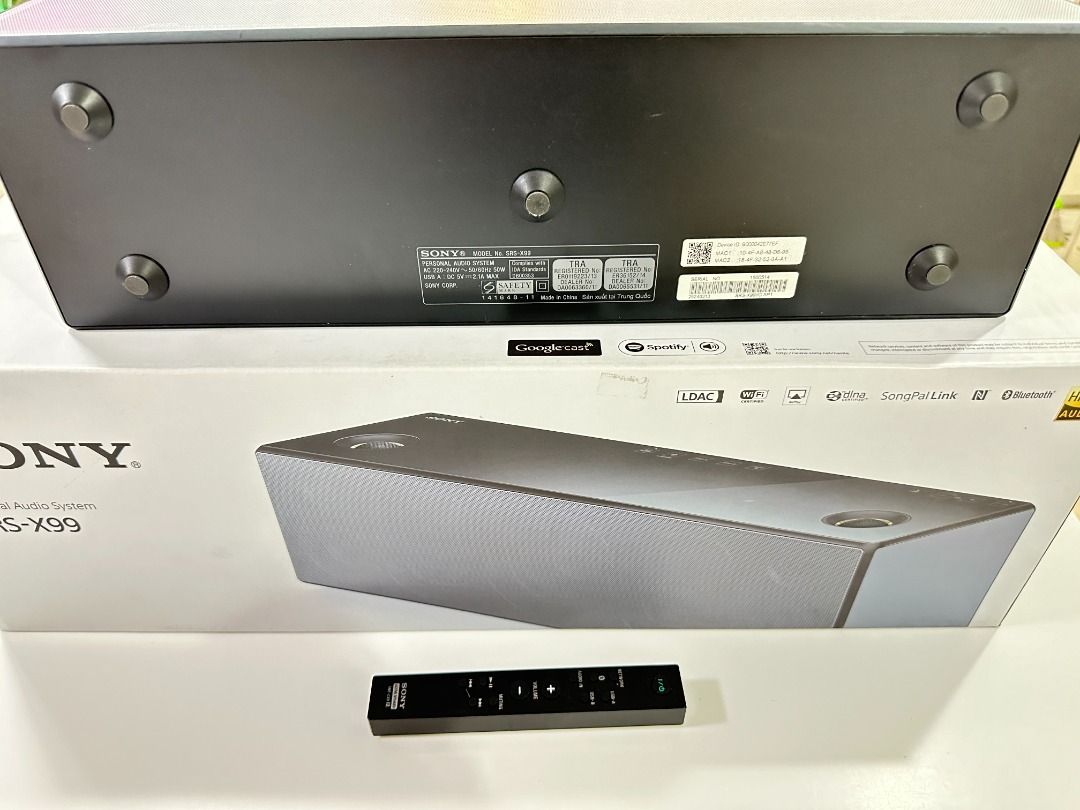 Sony SRS-X99 - Premium Bluetooth and WiFi Hi-Res speaker, Audio ...