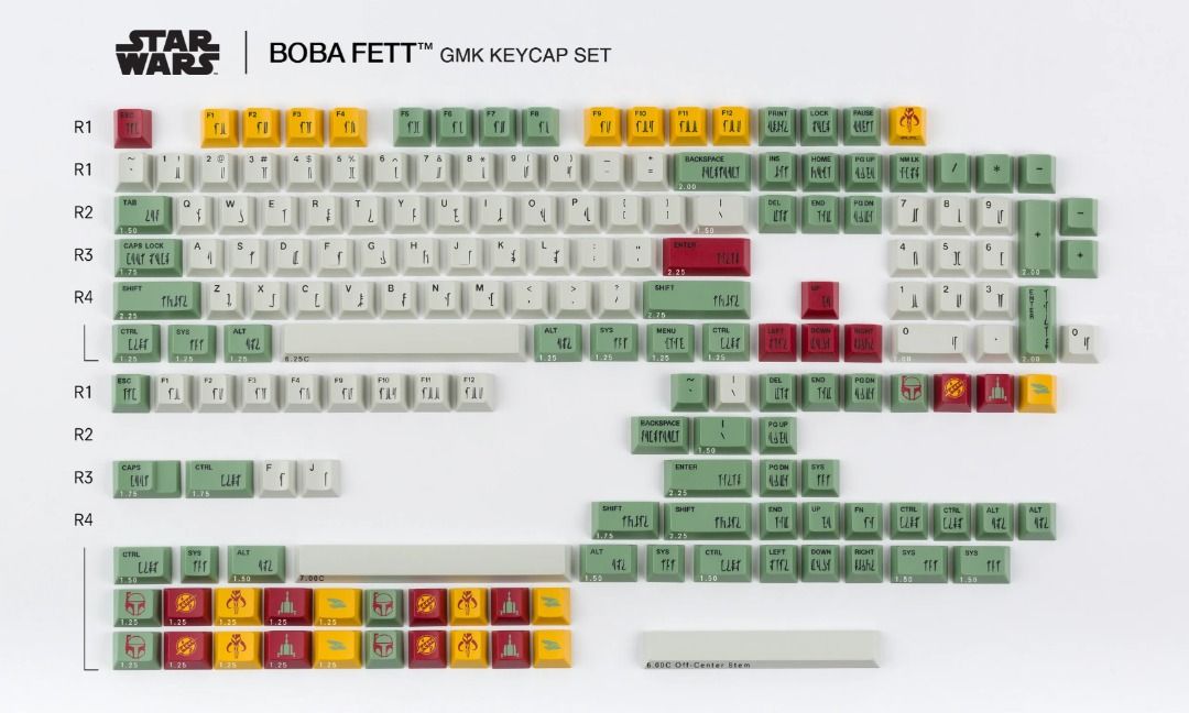 Star Wars GMK Boba Fett Keycap Set, Computers & Tech, Parts ...