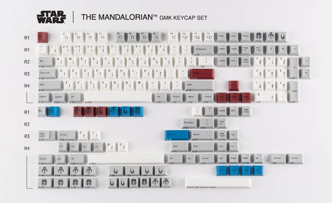 Star Wars GMK Mandalorian Keycap Set, Computers & Tech, Parts ...