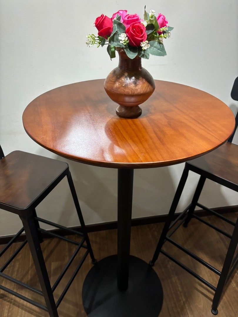 Starbucks Bar table and chair set, Furniture & Home Living, Furniture ...