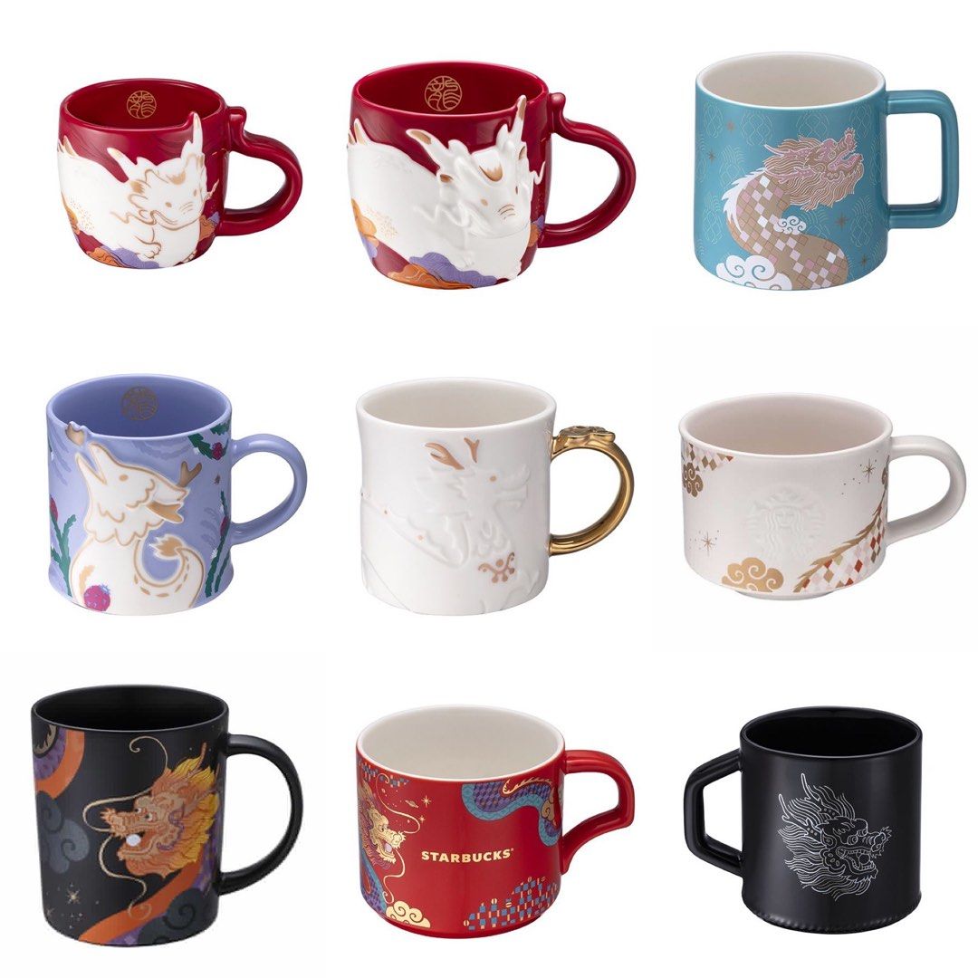 STARBUCKS TAIWAN LUNAR NEW YEAR 2024 DRAGON COLLECTION, Furniture ...