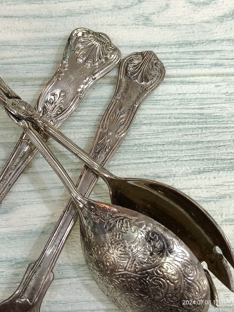 Steel Ladle with Food Tong Deco, Furniture & Home Living, Home Decor ...