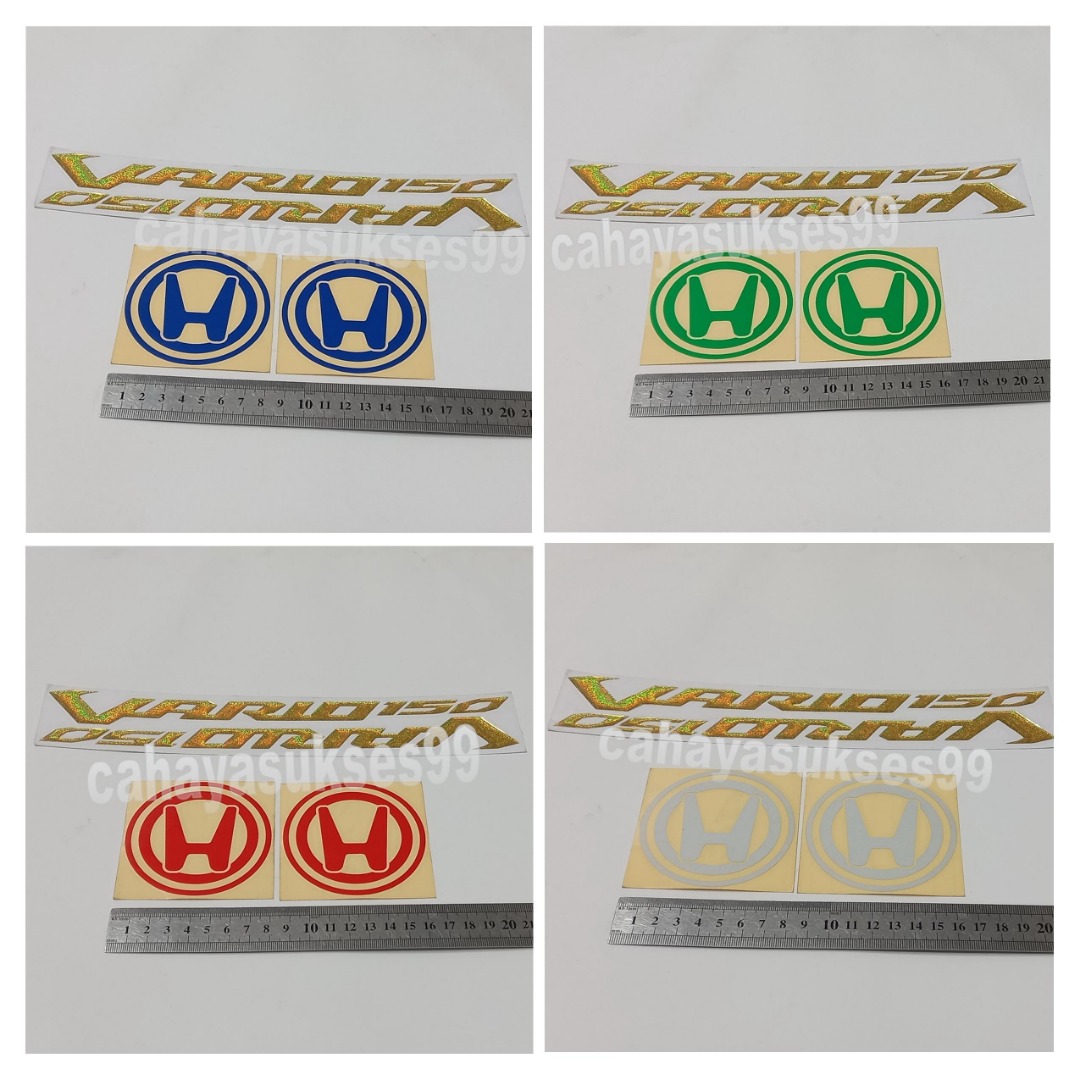 Sticker Timbul VARIO 150 Gold Emblem Motor Honda Cuting Sticker HONDA ...