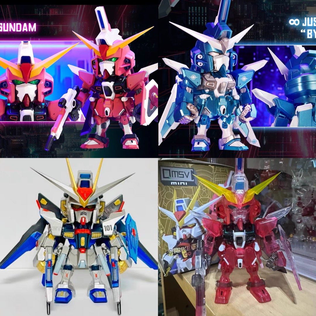 STRIKE FREEDOM GUNDAM AND INFINITY JUSTICE GUNDAM FIGURINES / FULL SET ...