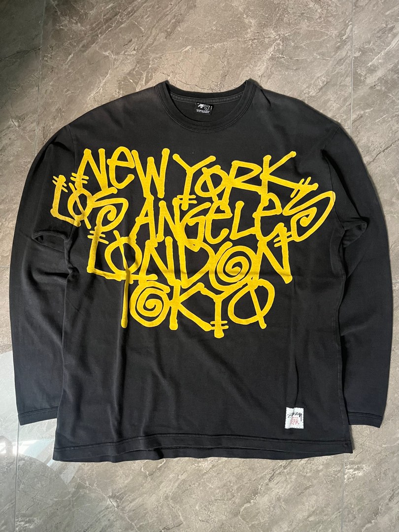 Stussy Sean Font 00’s Long Sleeve, Men's Fashion, Tops & Sets, Tshirts ...