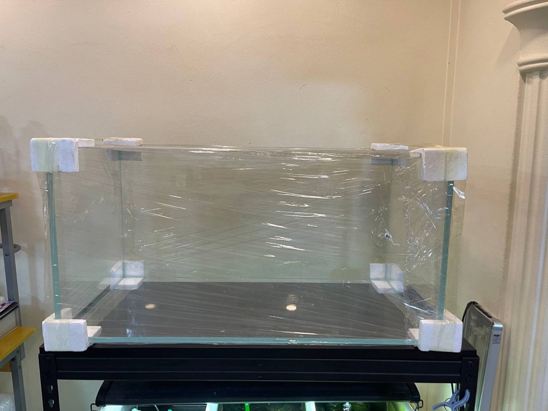 SUPER WHITE CRYSTAL TANK 3FT FISH TANK 90 x 45 x 45 (10mm), Pet ...