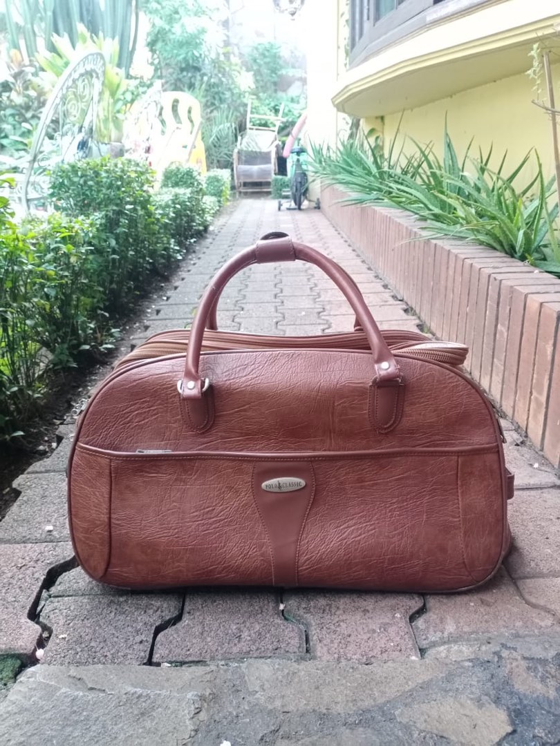 Tas Travel Polo classic pakai roda, Barang Mewah, Tas & Dompet di Carousell