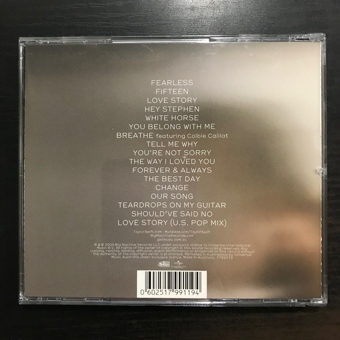 Taylor Swift - Fearless (Box Aus), Hobbies & Toys, Music & Media, CDs ...