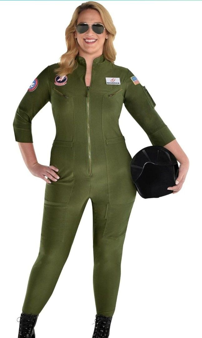 Top Gun: Maverick Flight Costume, Women's Fashion, Dresses & Sets ...