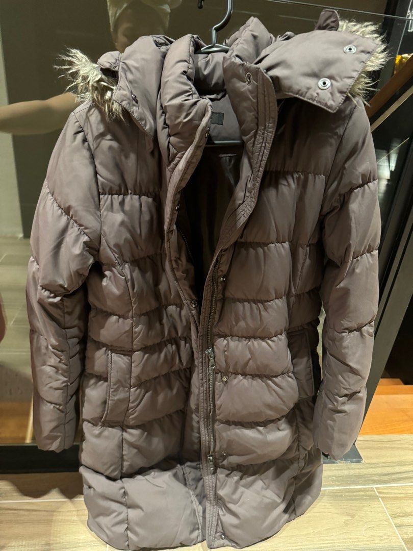 Uniqlo 3/4 down feather winter jacket, Women's Fashion, Coats, Jackets ...