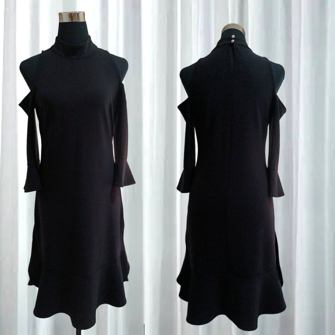 US brand Boston Proper women's black formal midi -dress, Women's ...