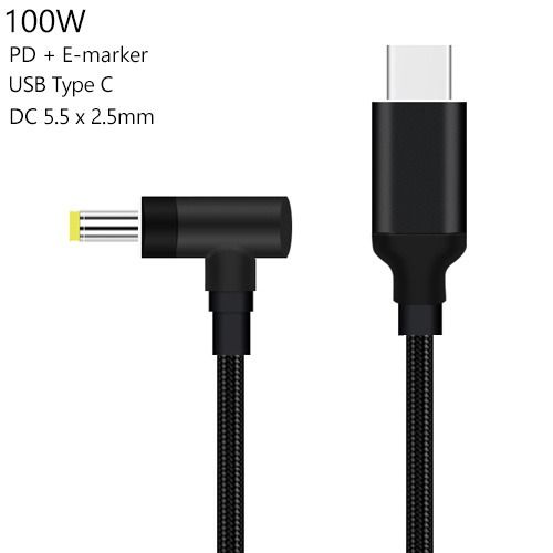 USB Type C 轉 DC 充電線 (E-Marker) USB Type C to DC cable (E-Marker), 電腦＆科技 ...