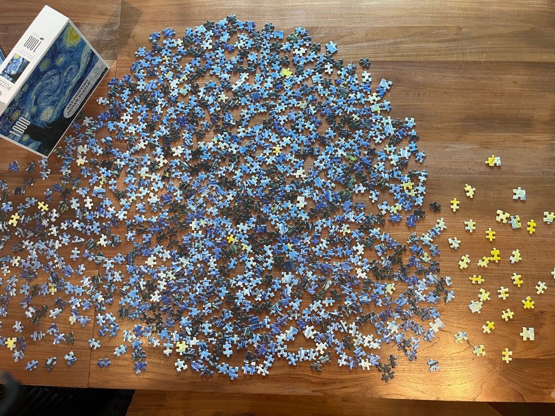 Van Gogh’s The Starry Night puzzle, Hobbies & Toys, Toys & Games on ...