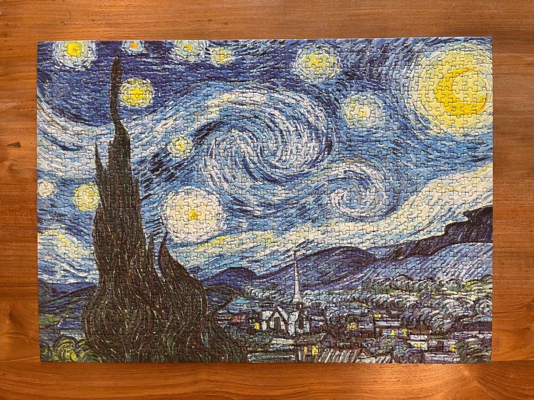 Van Gogh’s The Starry Night puzzle, Hobbies & Toys, Toys & Games on ...